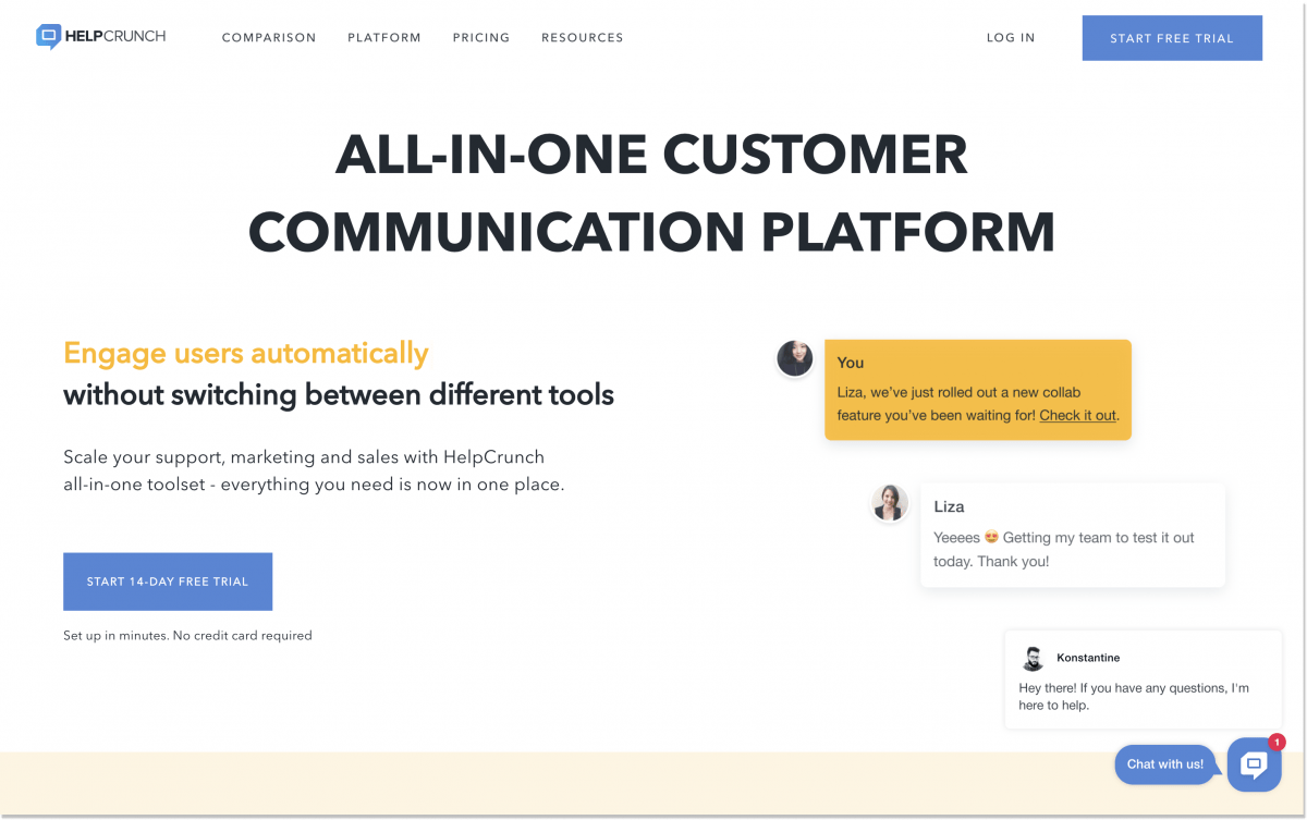 7 Chat Triggers You Should Be Using on Your Website | The HelpCrunch blog