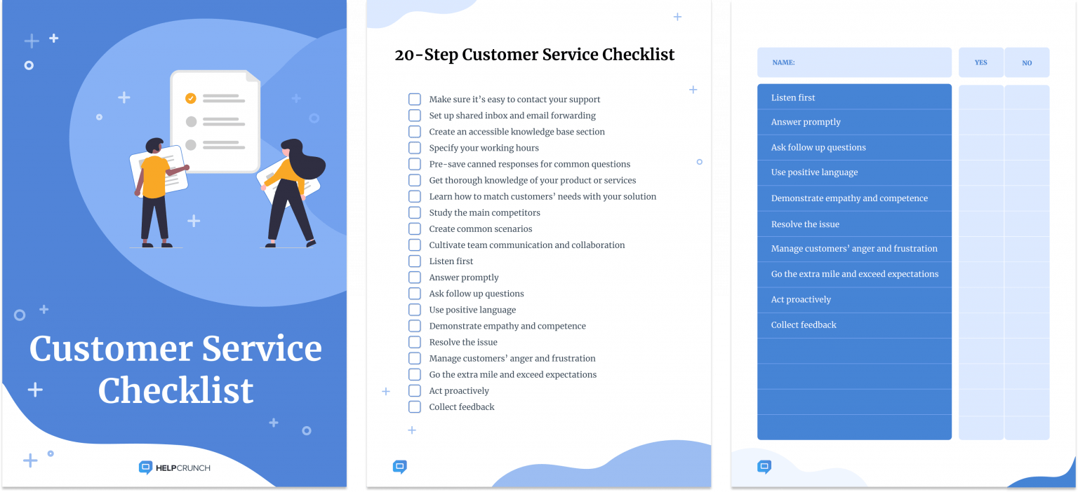 The Only Customer Service Checklist You’ll Ever Need | The HelpCrunch blog
