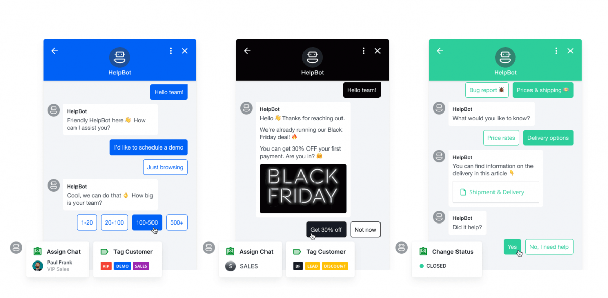 Top 9 Chatbot Templates to Launch on Your Website Today | The ...